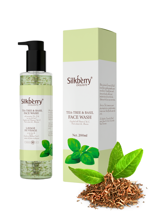 Tea Tree & Basil Face Wash 200ml – SilkBerry Professional