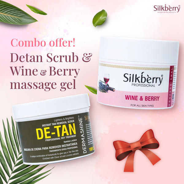 Combo Set Wine & Berry & De-Tan Scrub – SilkBerry Professional